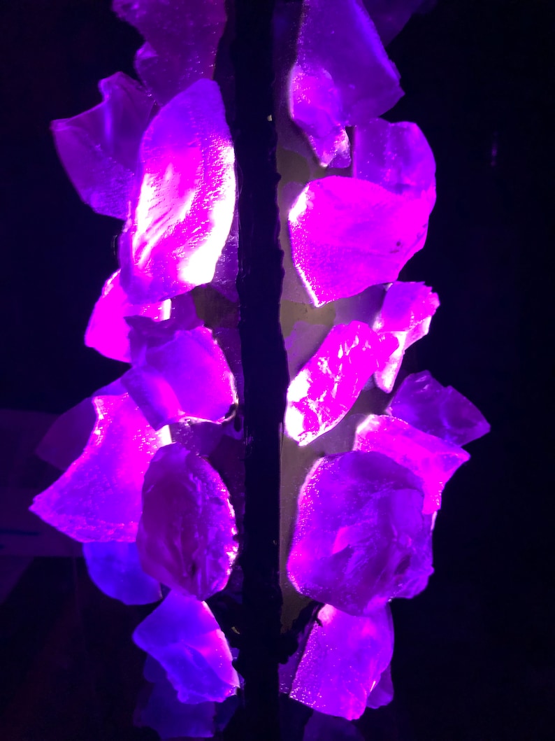 Giant Pyramid Chunk Lamp Candy Lamp Tiki Lamp Mid Century Modern Styled ...