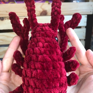 Crawfish Velvet Toy; Lobster Crochet; Crawfish Plushies; Crawdad Toy ...