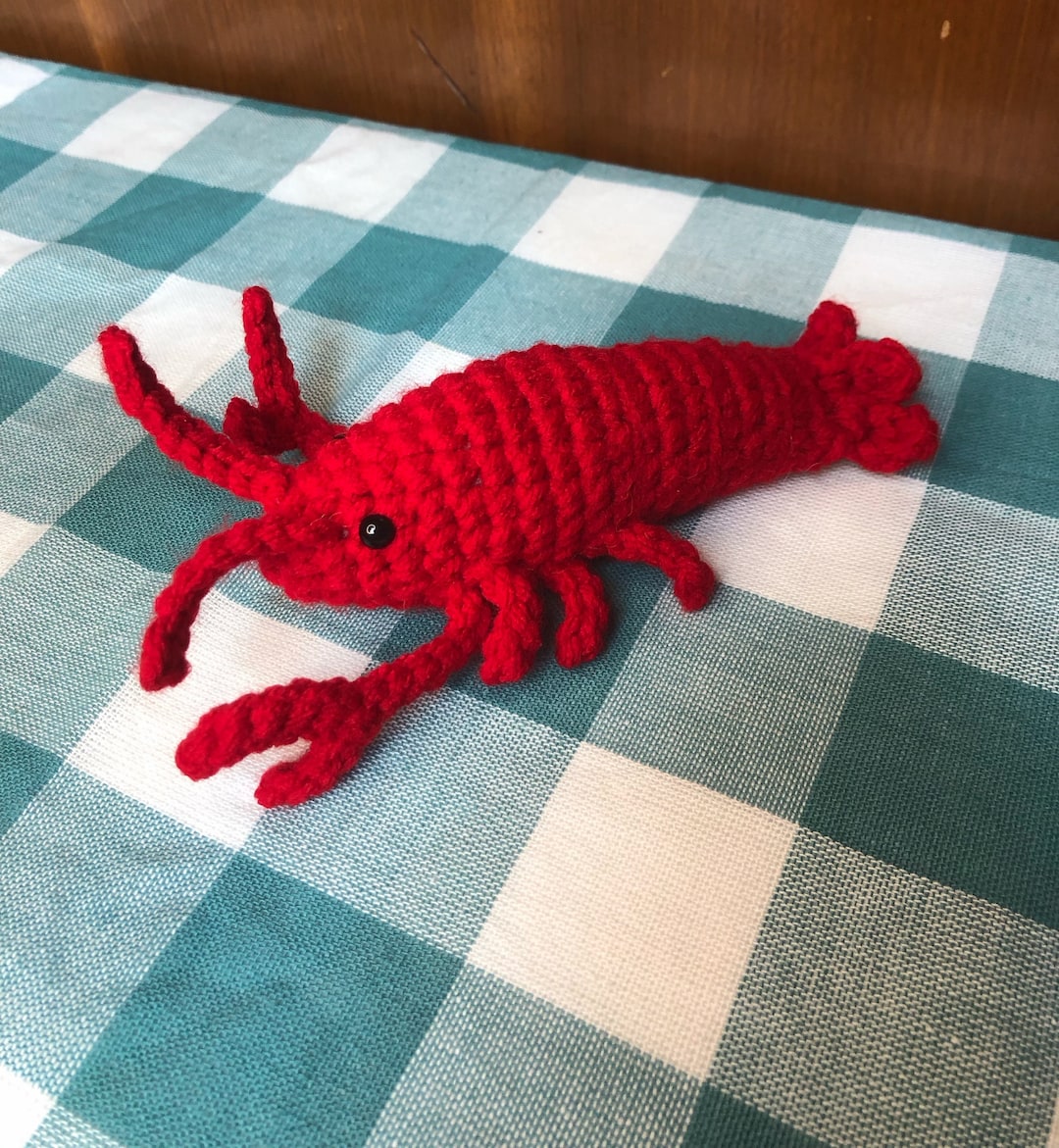 Crawfish Toy; Lobster Crochet; Crawfish Plushies; Crawdad Toy; Stuffed ...