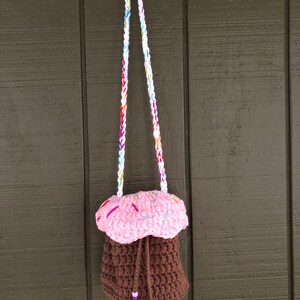 Cupcake Bucket Bag Crochet PATTERN; Cupcake Candy Bag; Crossbody Ice ...