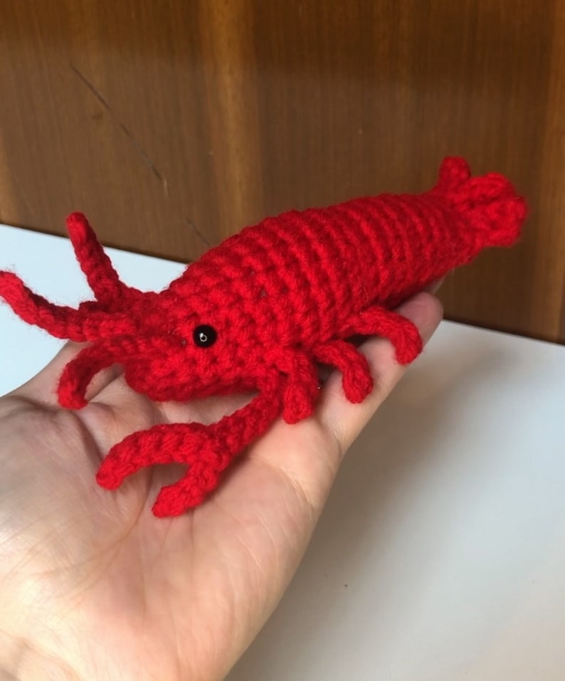 Crawfish Toy Lobster Crochet Crawfish Plushies Crawdad Toy - Etsy