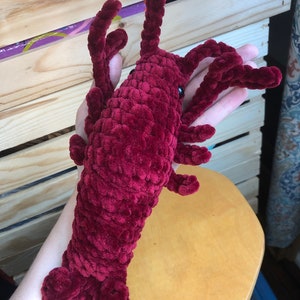 Crawfish Velvet Toy; Lobster Crochet; Crawfish Plushies; Crawdad Toy ...