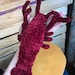 Crawfish Velvet Toy; Lobster Crochet; Crawfish Plushies; Crawdad Toy ...