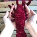 Crawfish Velvet Toy Lobster Crochet Crawfish Plushies Crawdad Toy ...