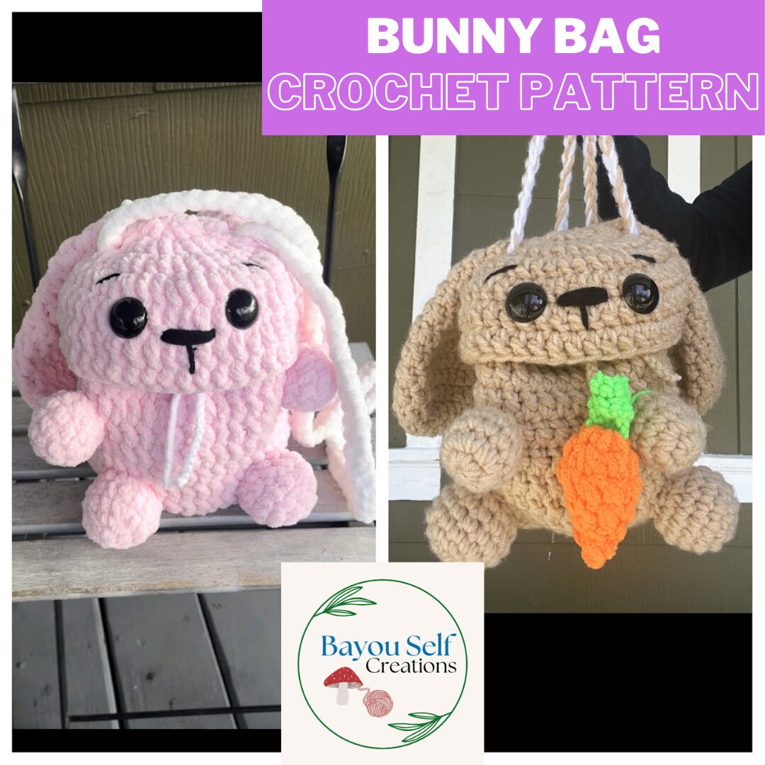 Bunny Bag Crochet PATTERN; Rabbit Purse; Crochet Bunny Backpack - Etsy