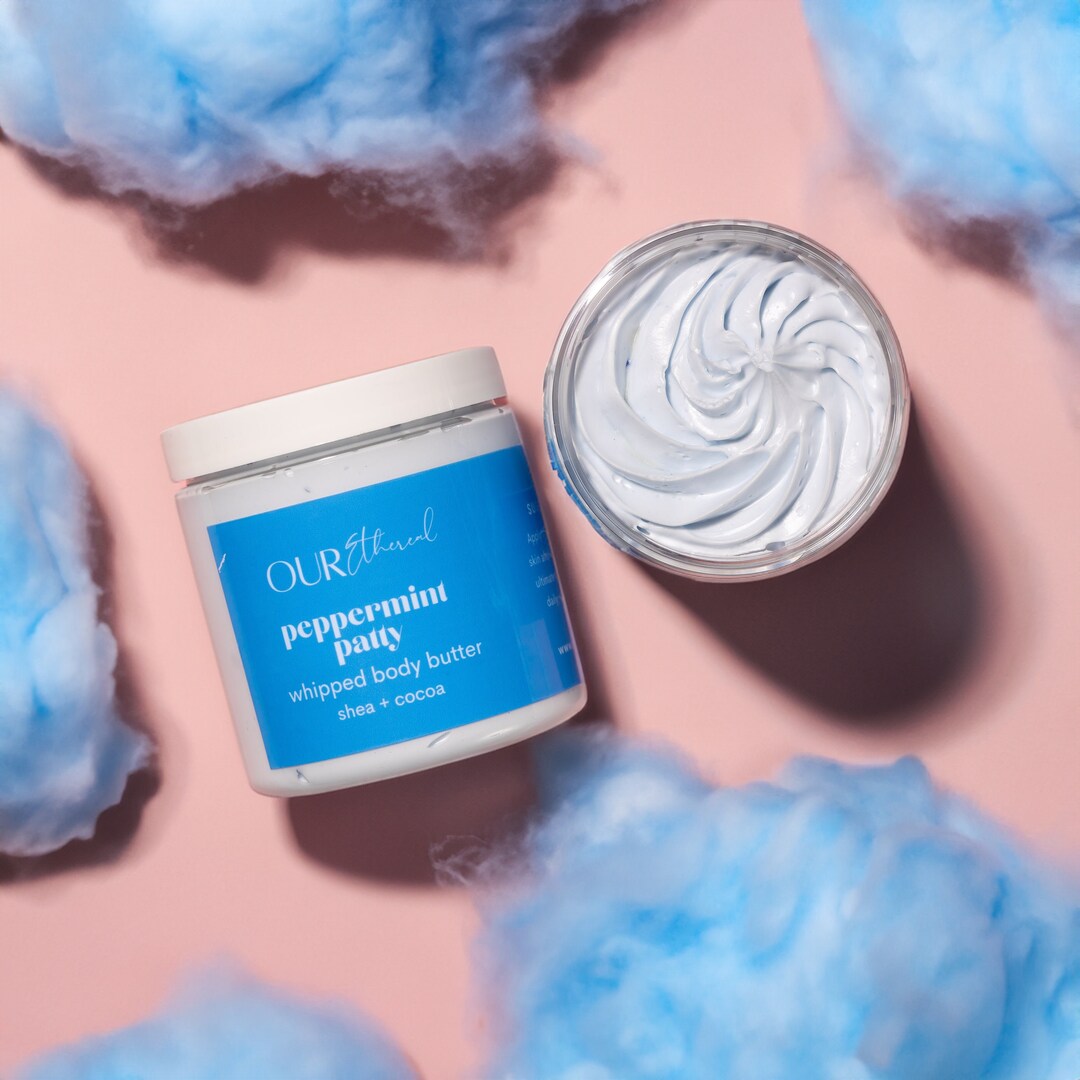 Peppermint Patty Shea and Cocoa Butter Handcrafted Natural Moisturizing ...