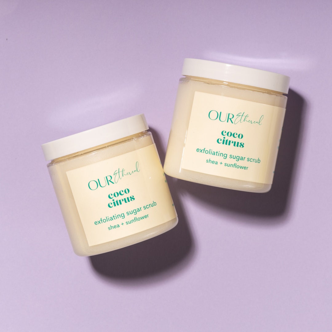 Coco Citrus Exfoliating Sugar Scrub - Etsy