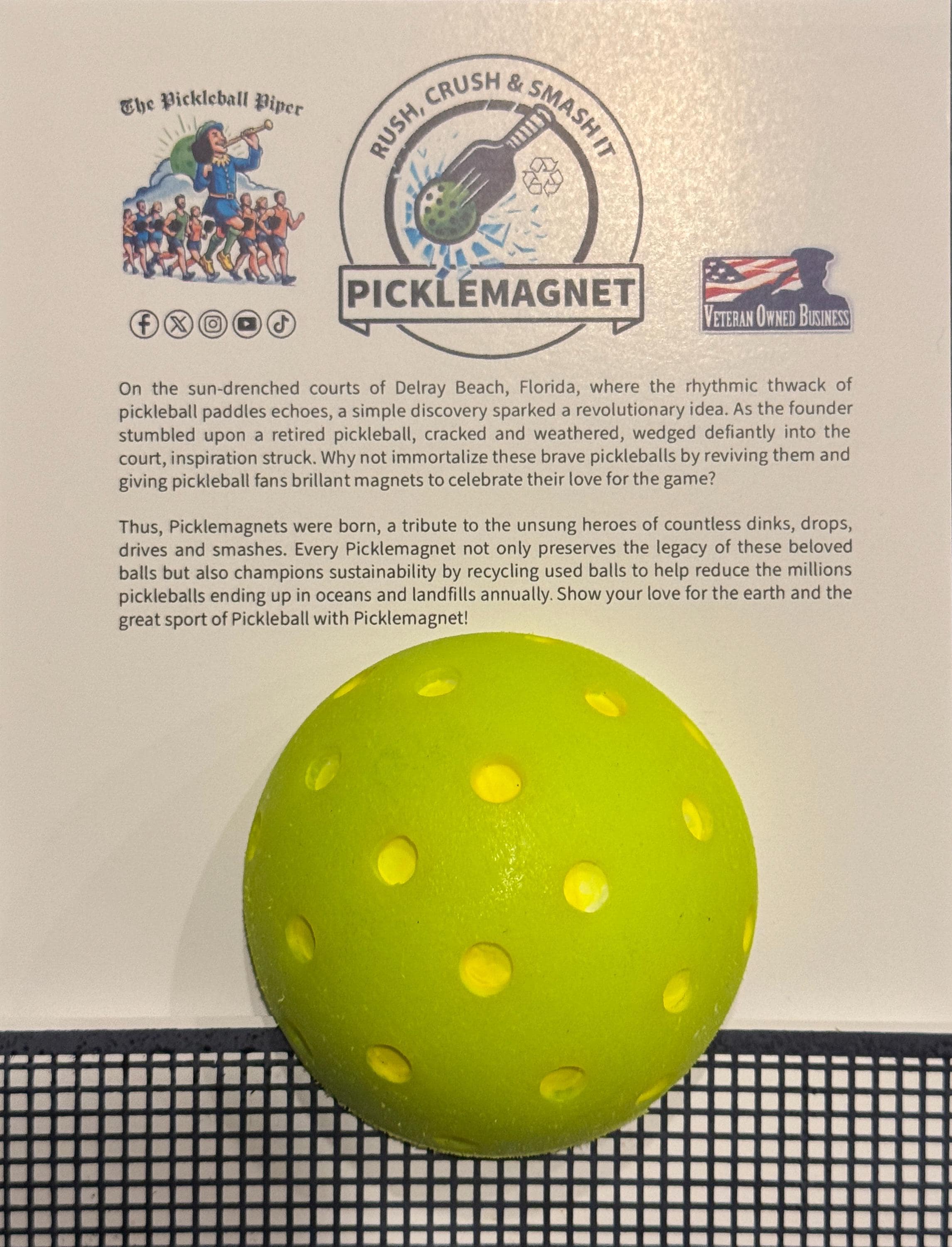 Picklemagnet - the Original Pickleball Refrigerator Magnet and ...