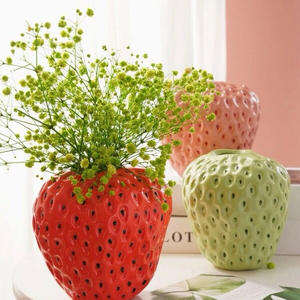 Ceramic Strawberry - Etsy
