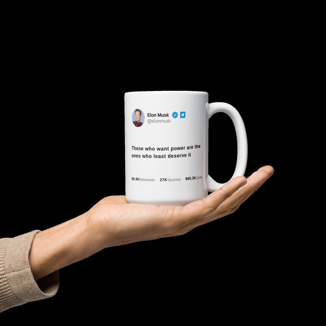 FREE SHIPPING, Elon Musk Tweet Inspirational Quotes White Ceramic Mug ...