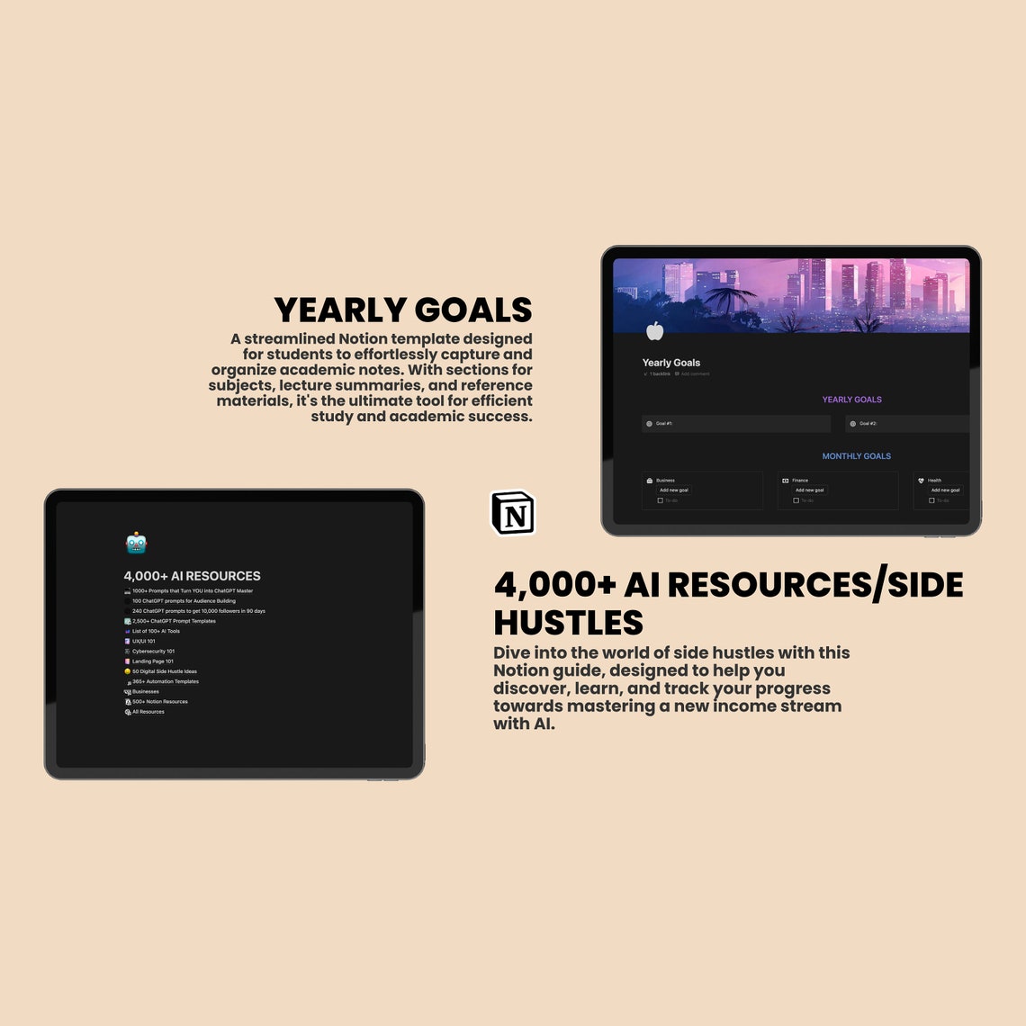 Notion Template Extended Student Planner Academic Planner Notion ...