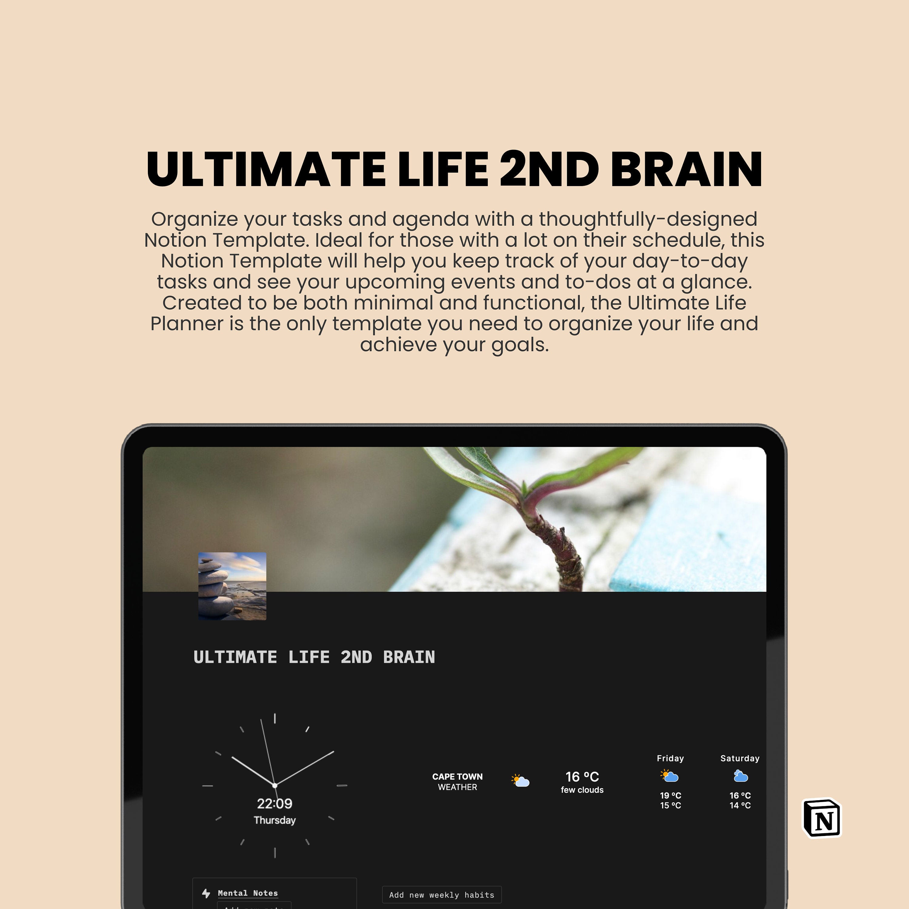Notion Template Extended Life Planner All in One Template Notion ...