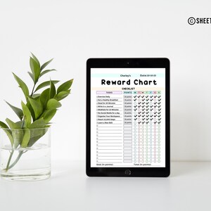 Printable Reward Chart Checklist | Reward Chart Printable | Colorful ...