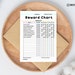 Printable Reward Chart Checklist Reward Chart Printable - Etsy