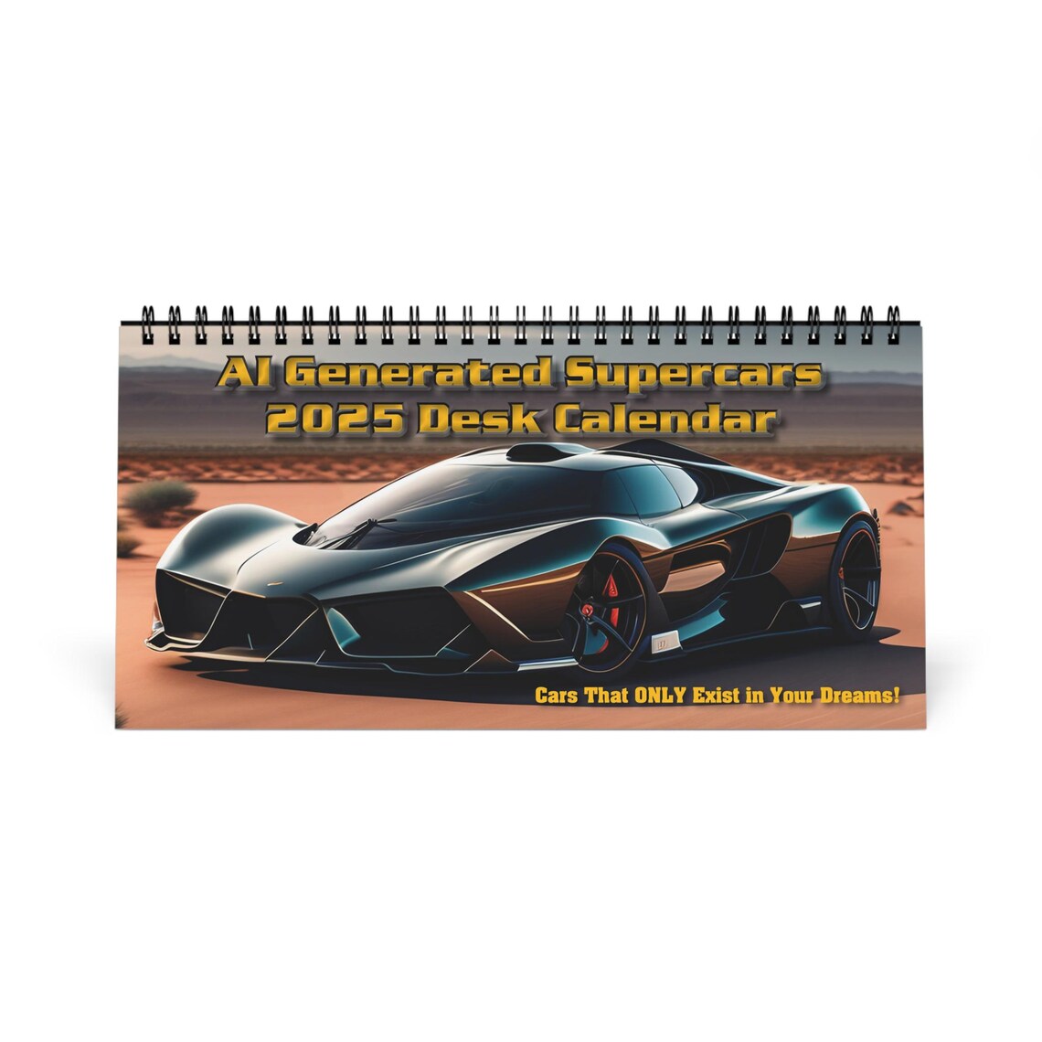 AI Supercars Desktop Calendar 2025, Car Enthusiast Gift, Office Decor ...