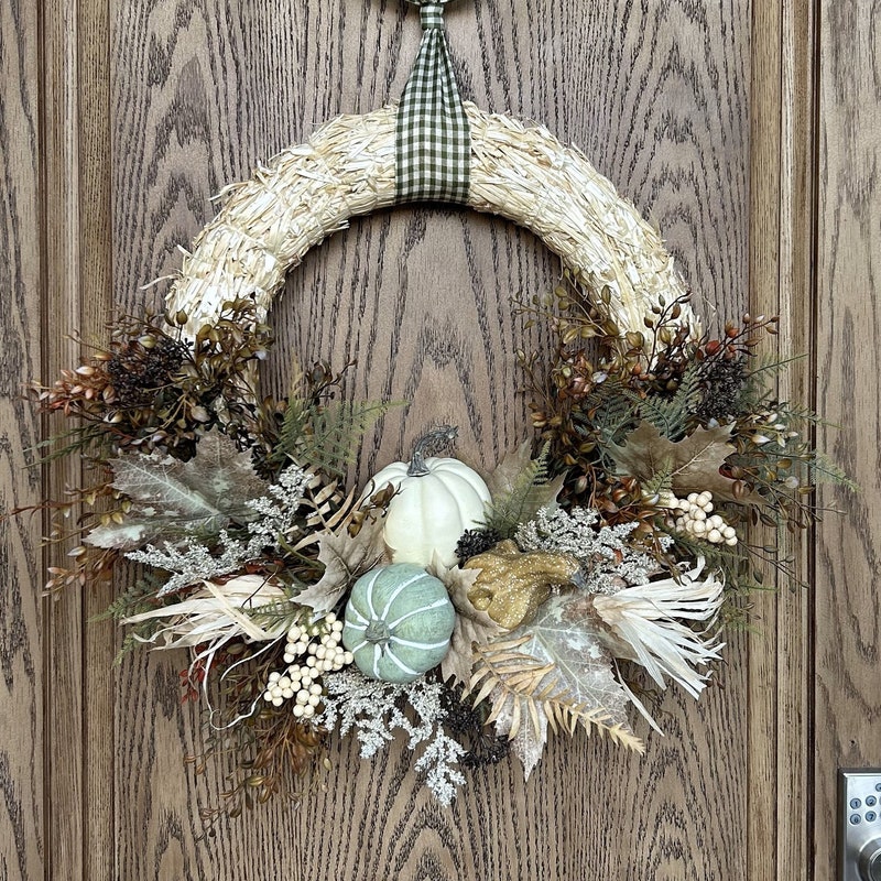 Straw Wreath - Etsy