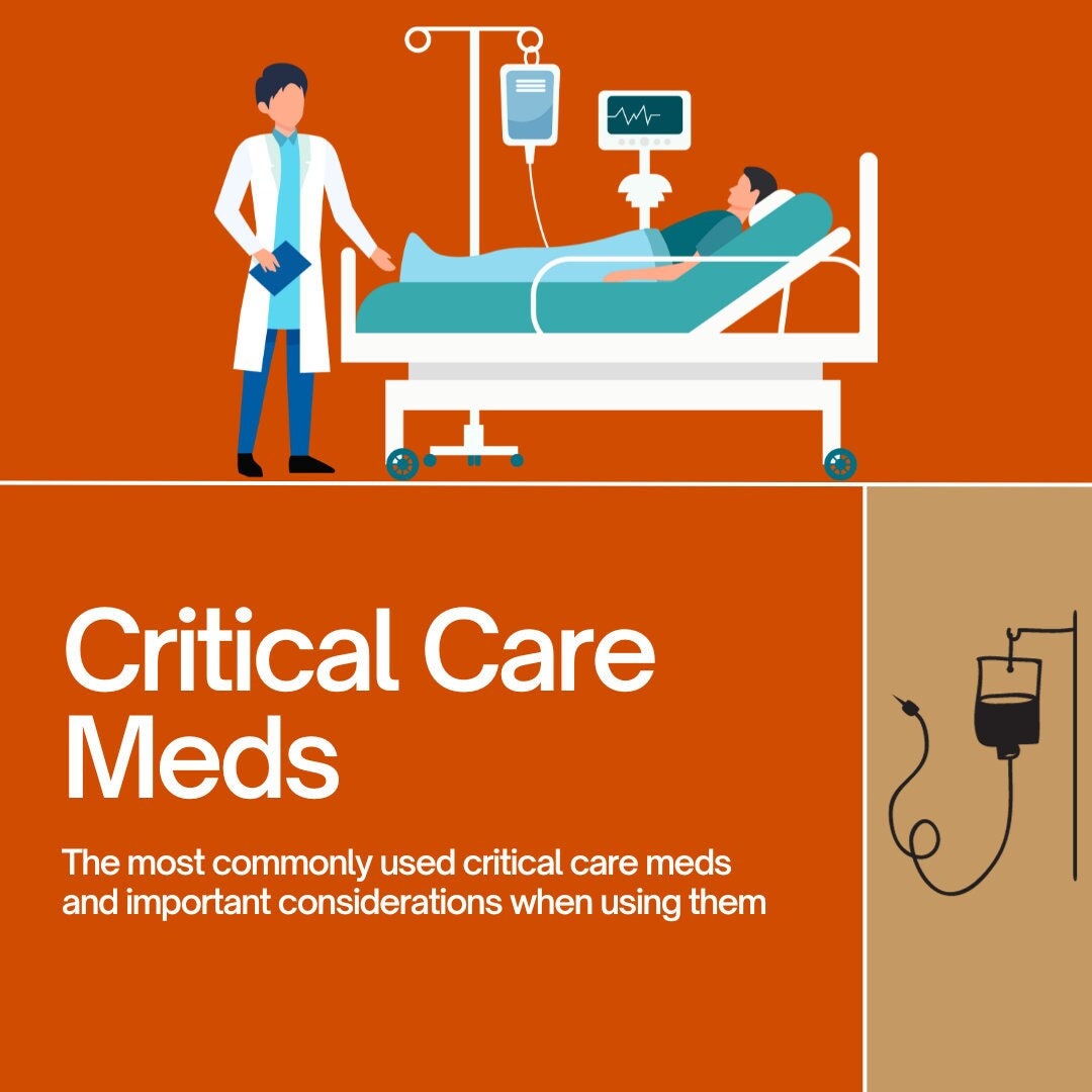 Common Critical Care Medications - Etsy