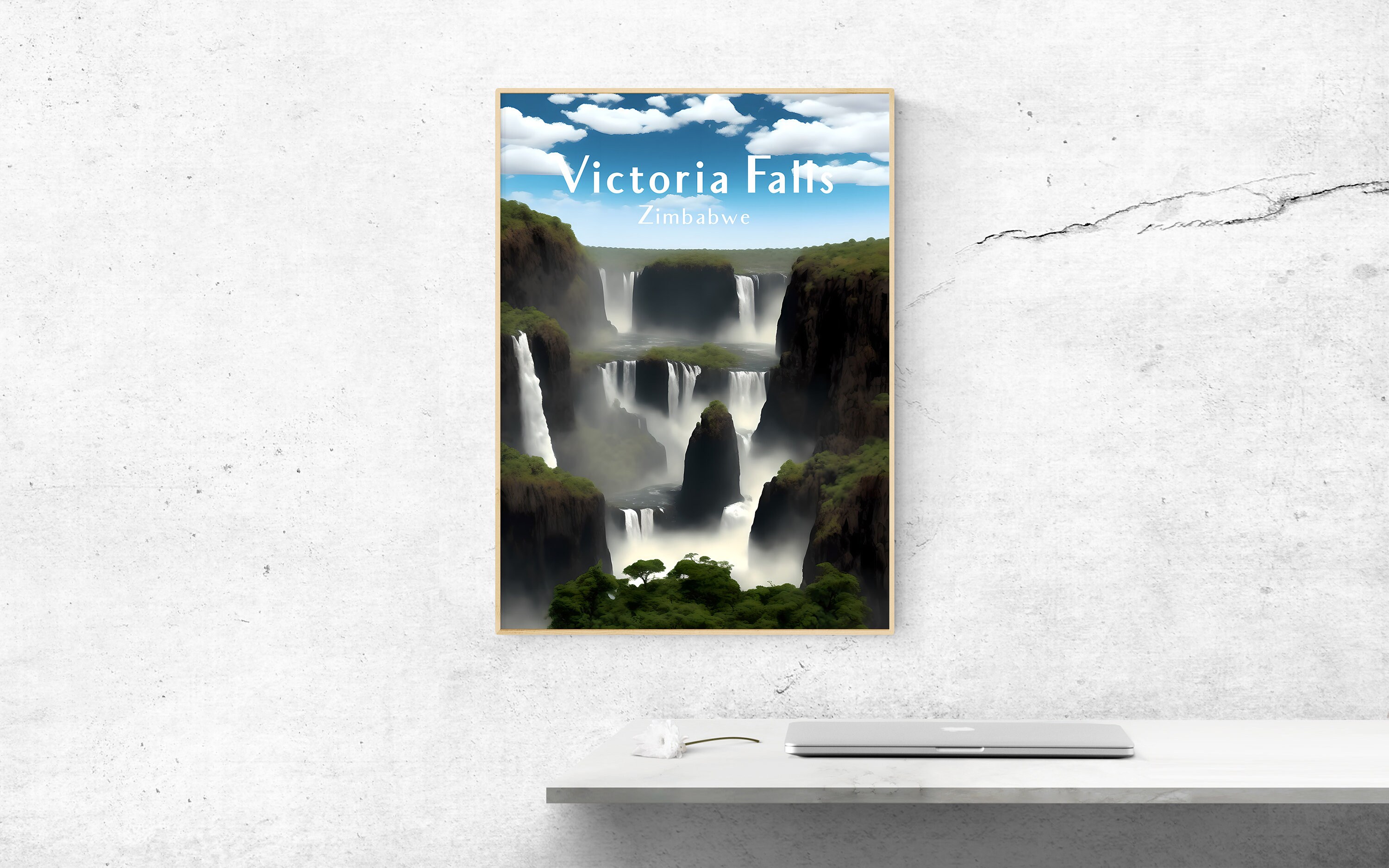 Victoria Falls Zimbabwe Poster Printable Wall Art Africa - Etsy
