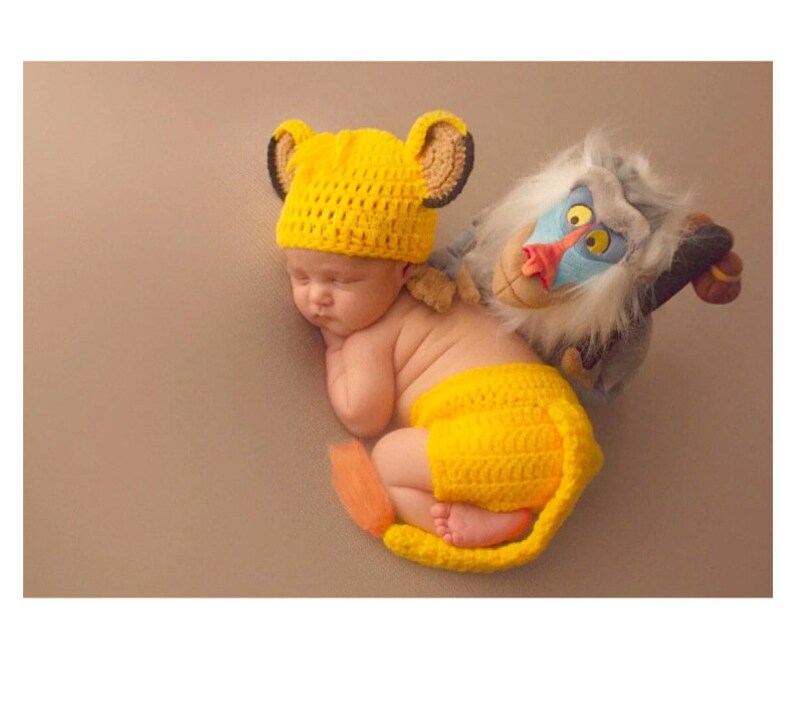 The Simba Cutie Pie Lion King Costume Crocheted Knitted Great Photo ...