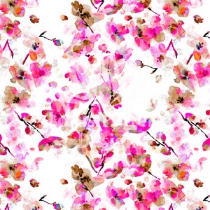 Flowers Digital Paper, Floral Confetti, Seamless Pattern, Spring ...