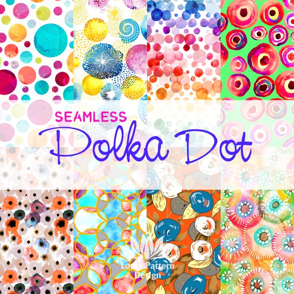 Watercolor Polka Dot Wallpaper - Etsy