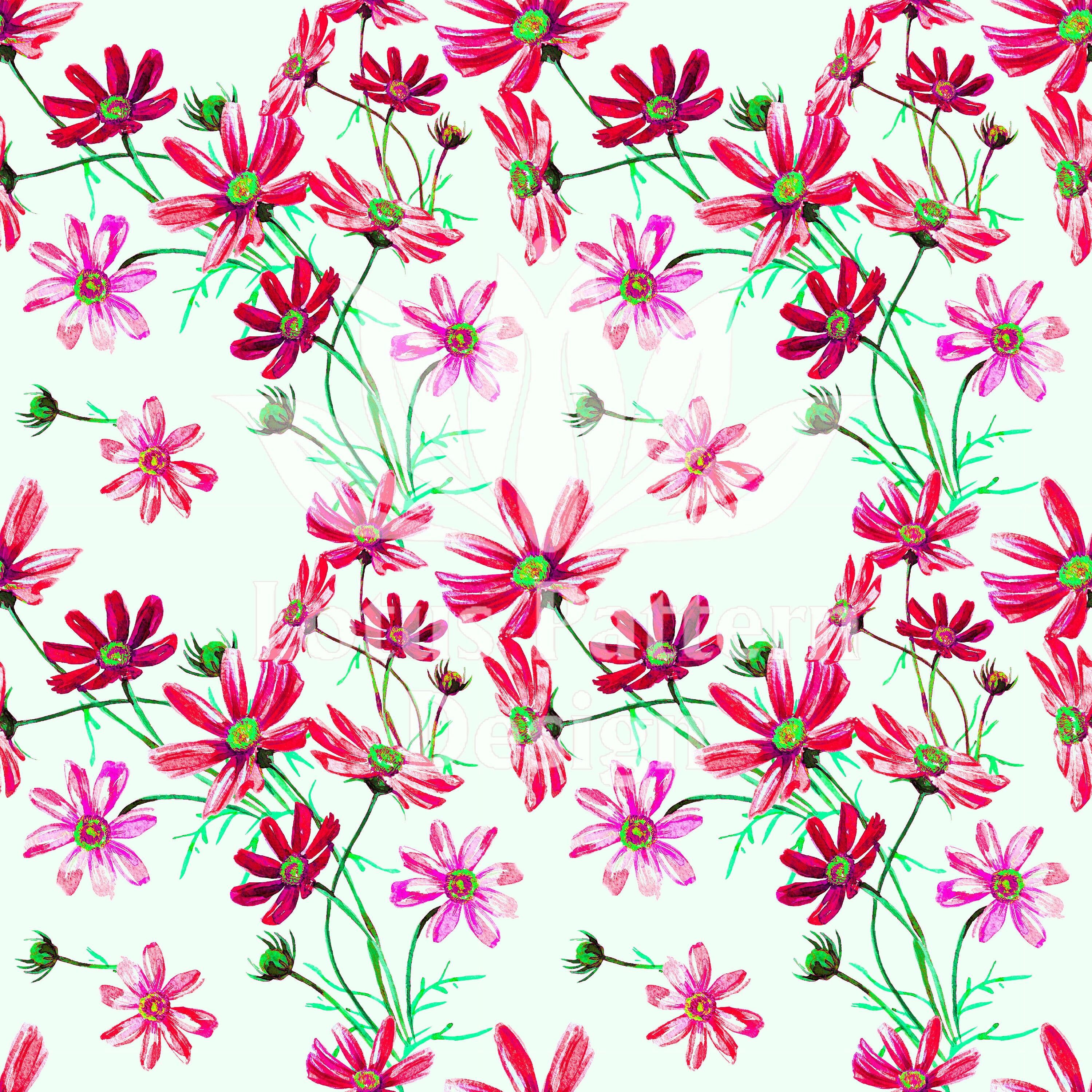 Flowers Digital Paper, Floral Confetti, Seamless Pattern, Spring ...