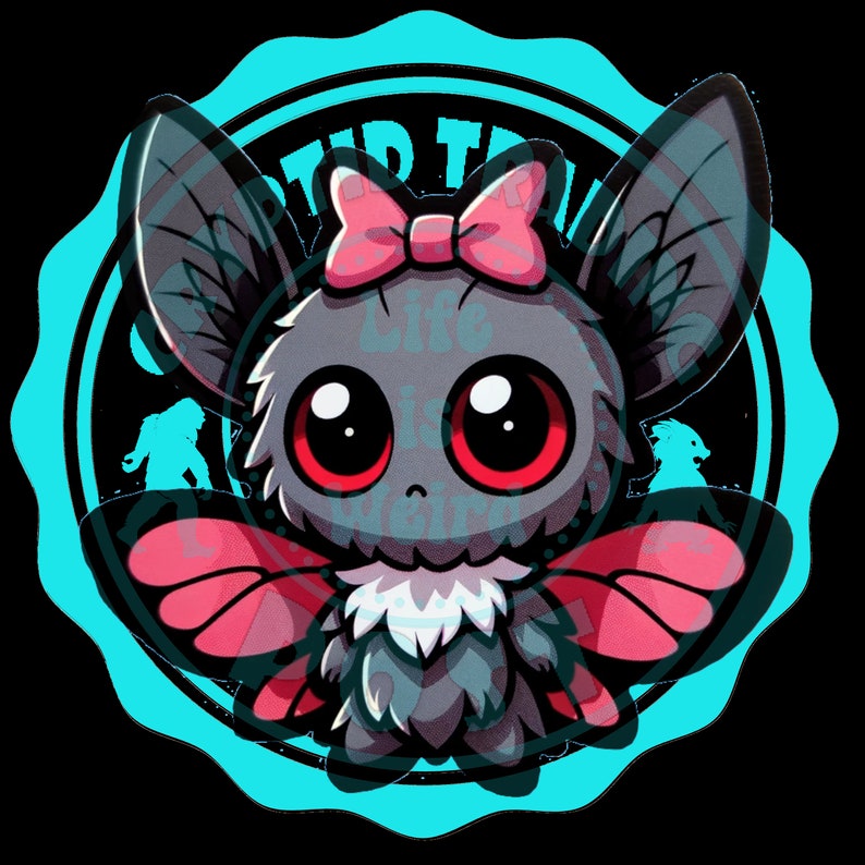 Mothman Clip Art, Cute Mothman, Baby Mothman, Digital Download - Etsy