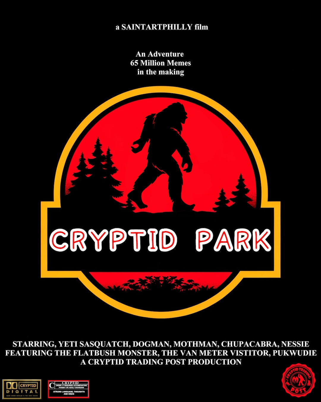 Cryptid Movie Poster PNG Files - Etsy