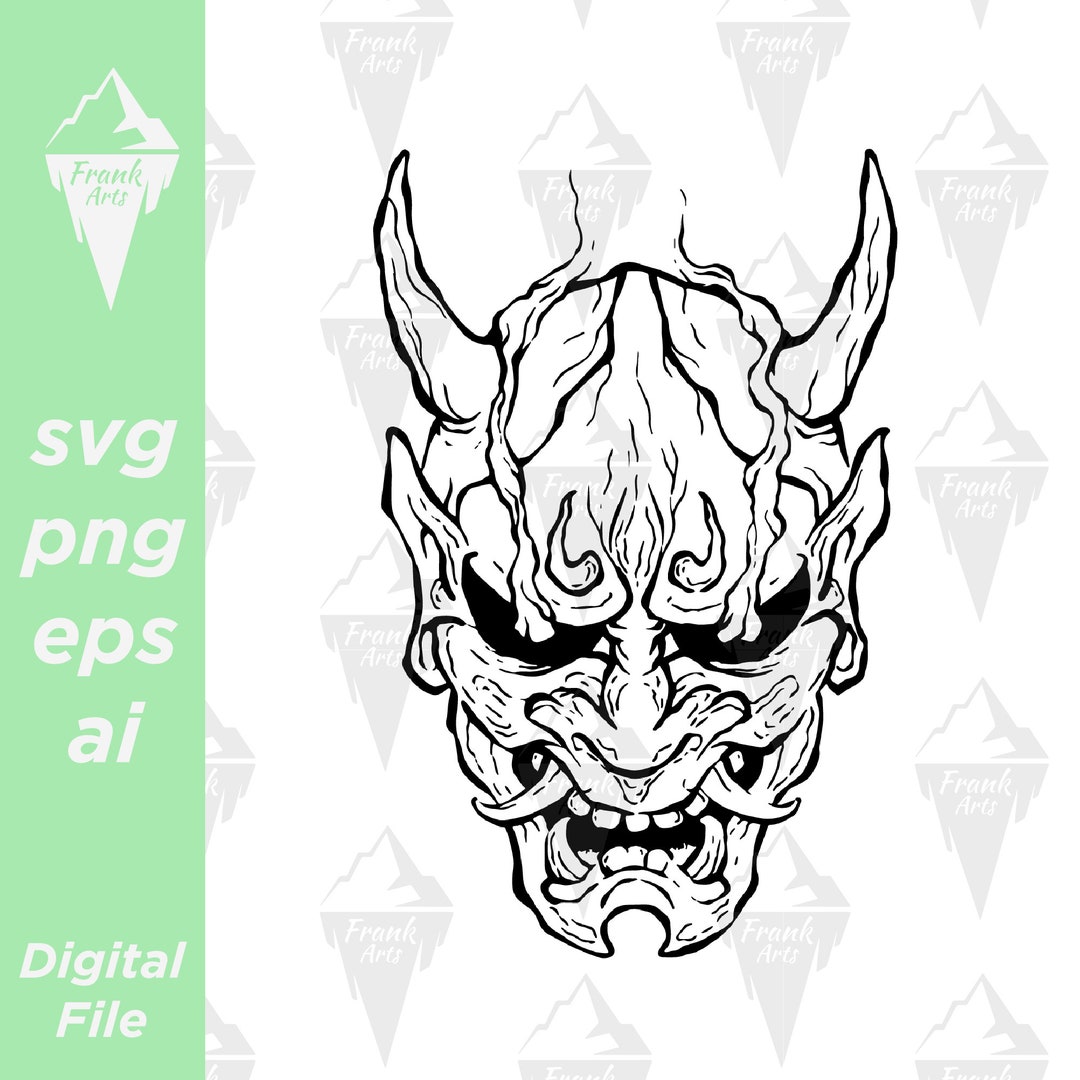 Phonk Devil Mask Design Digital Download SVG PNG EPS Cutfile, Clipart ...