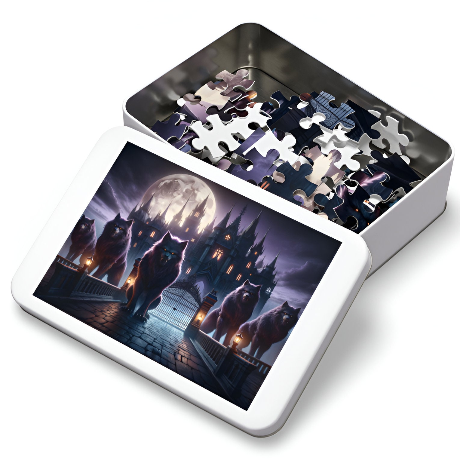 Puzzle | "twilight Vigil" | Werewolves and Vampire Castle Adult Puzzle ...