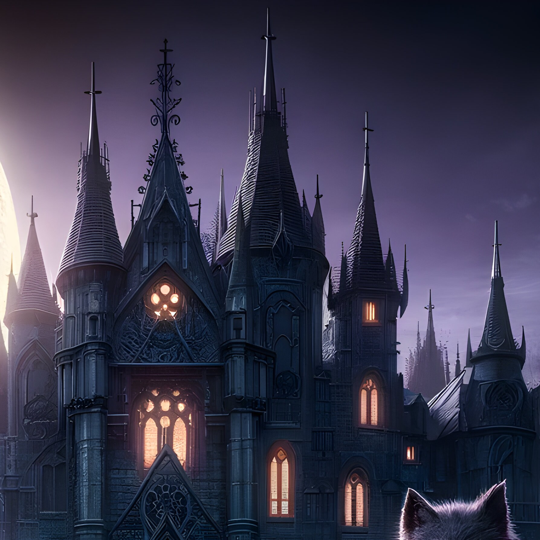 Puzzle | "twilight Vigil" | Werewolves and Vampire Castle Adult Puzzle ...
