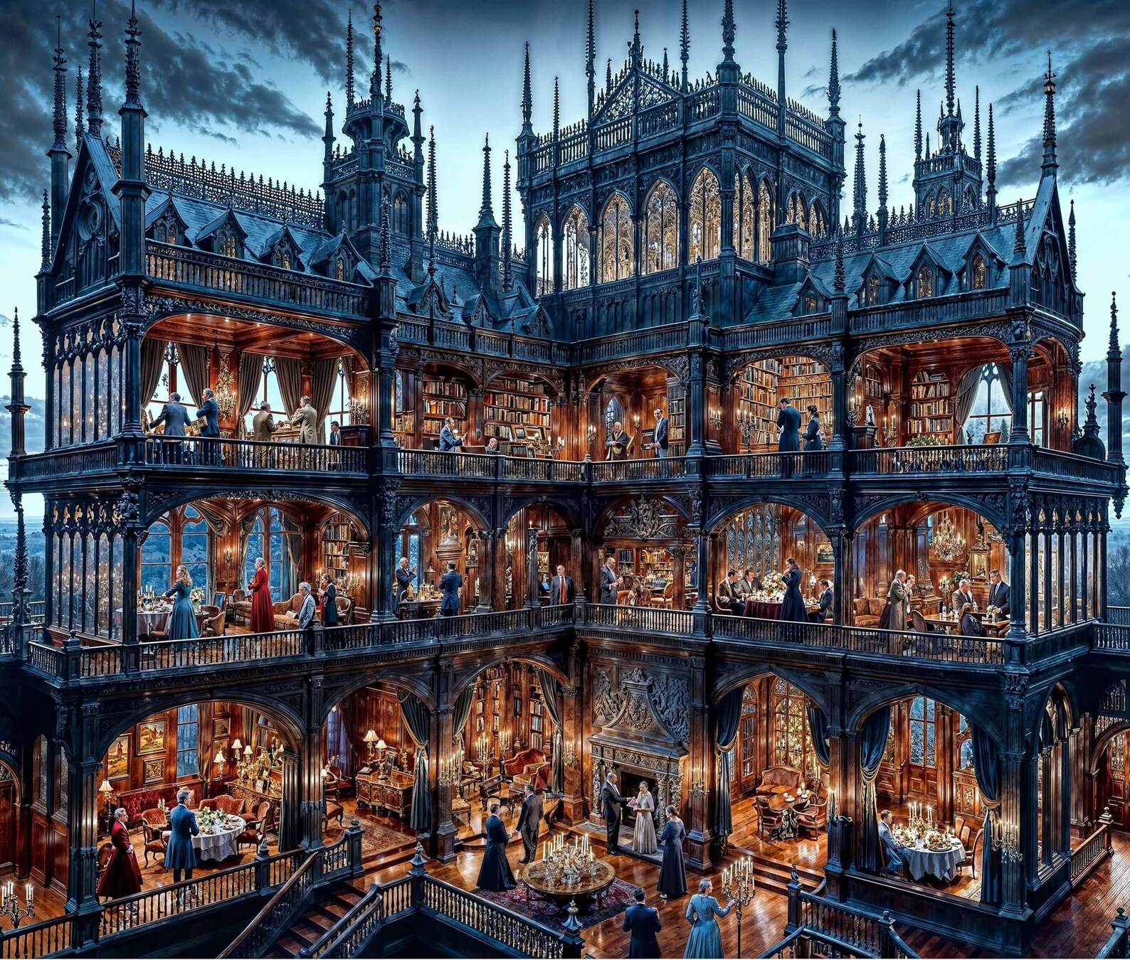 Gothic Victorian Castle Puzzle | Adult Jigsaw - Etsy