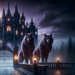 Puzzle | "twilight Vigil" | Werewolves and Vampire Castle Adult Puzzle ...