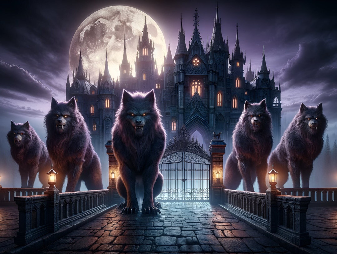 Jigsaw Puzzle twilight Vigil. Werewolves and Vampire Castle Adult ...