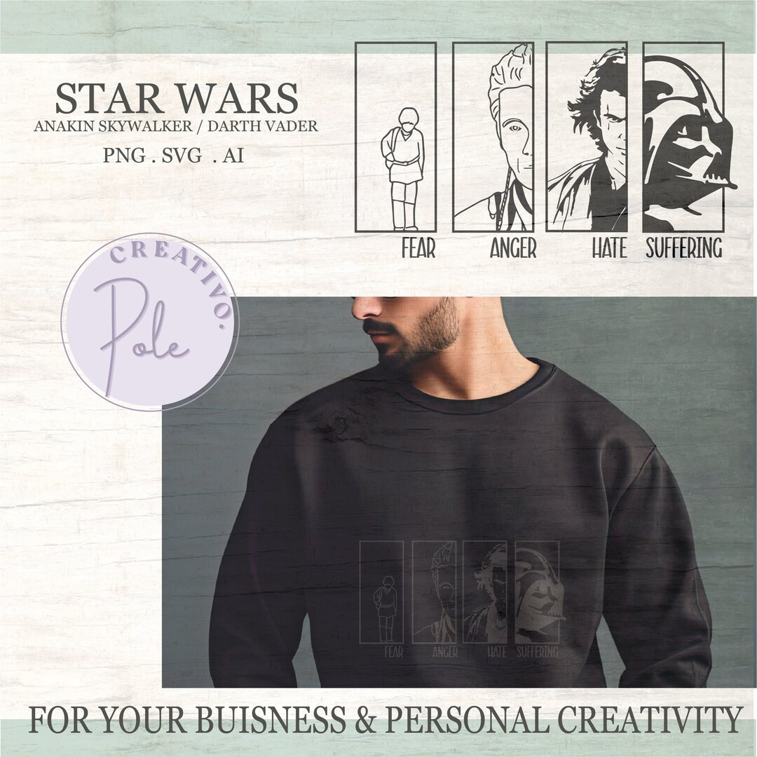 Star Wars SVG Bundle, 4 Files, Star Wars, Cut File Star Wars, Darth ...