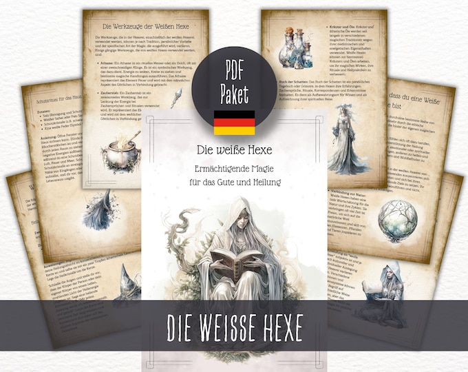The White Witch PDF Package for Printing, White Magic, Types of Witches ...