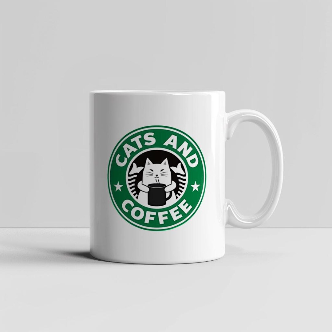 Cup Stickers Cats / Coffee Porcelain Stickers / Cup Stickers / Cup ...