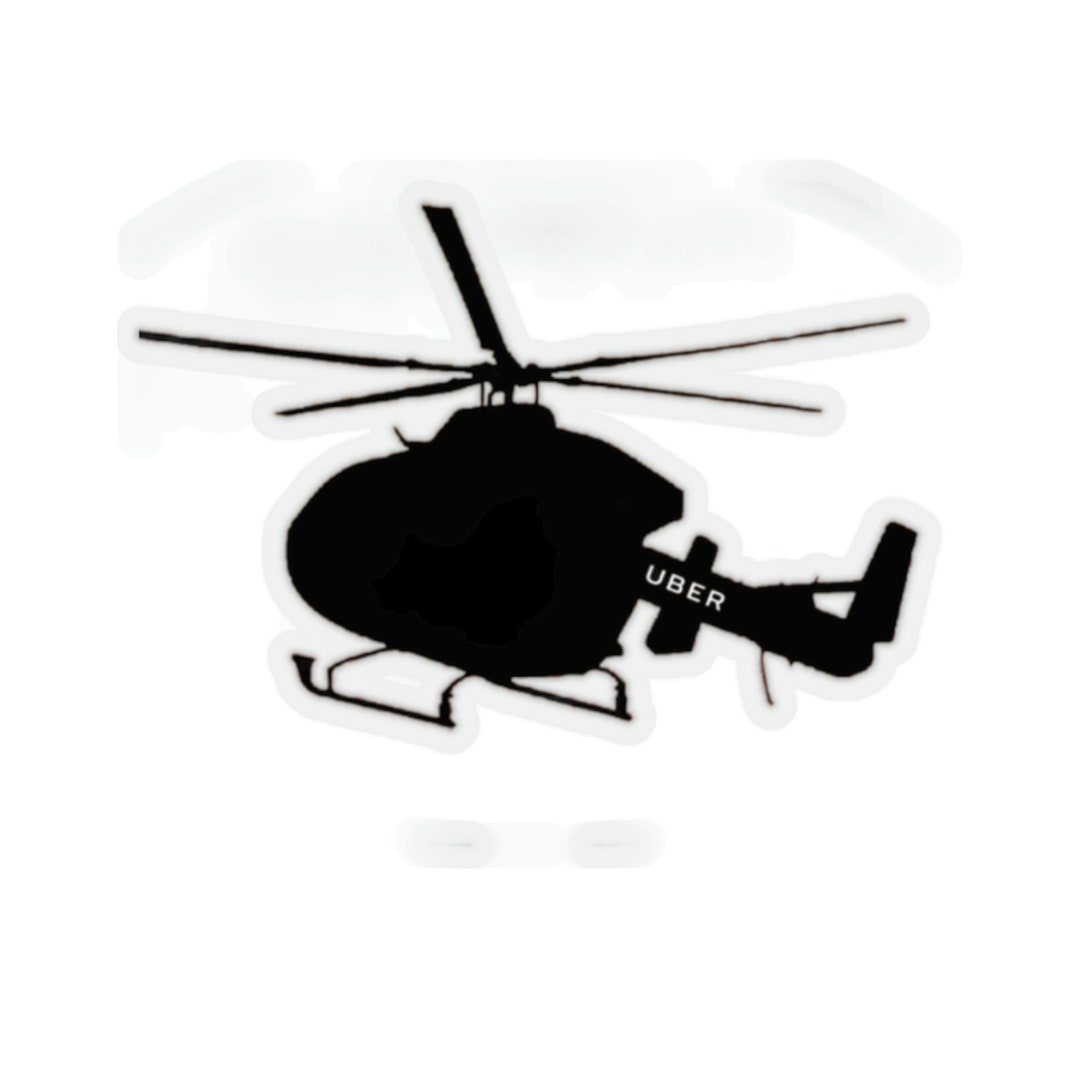 Uber Helicopter Sticker - Etsy