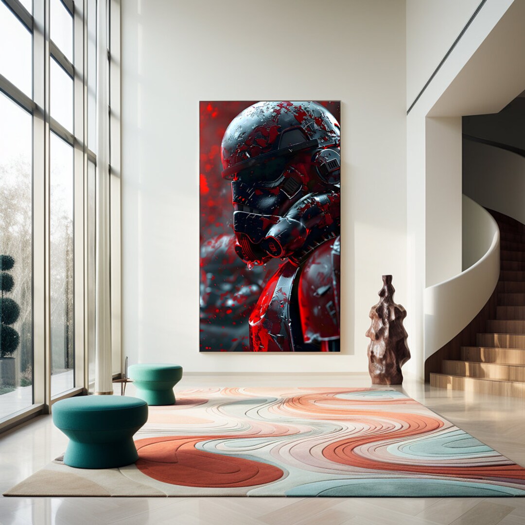 Bloody Stormtrooper Art Print: Sci-fi Cyberpunk Decor (digital Download ...