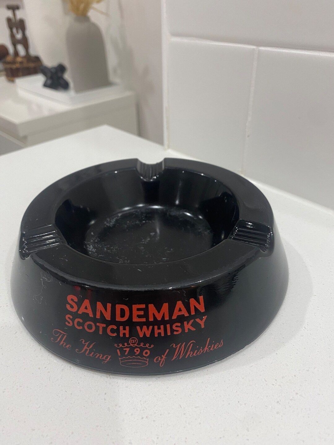 Vintage Rare Sandeman 1790 Scotch Whisky Advertising Ashtray - Etsy