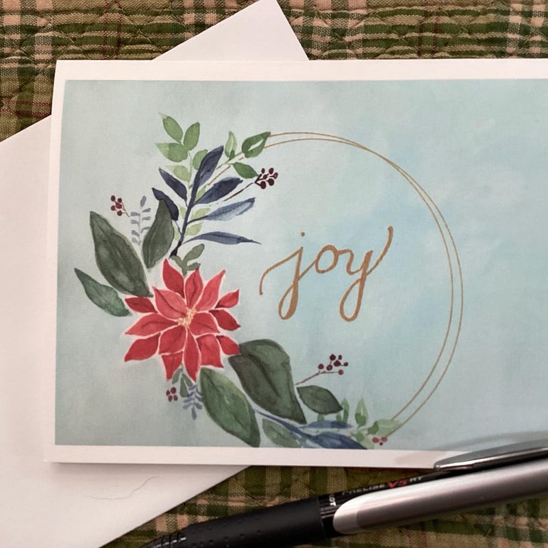 Watercolor Holiday Cards - Etsy