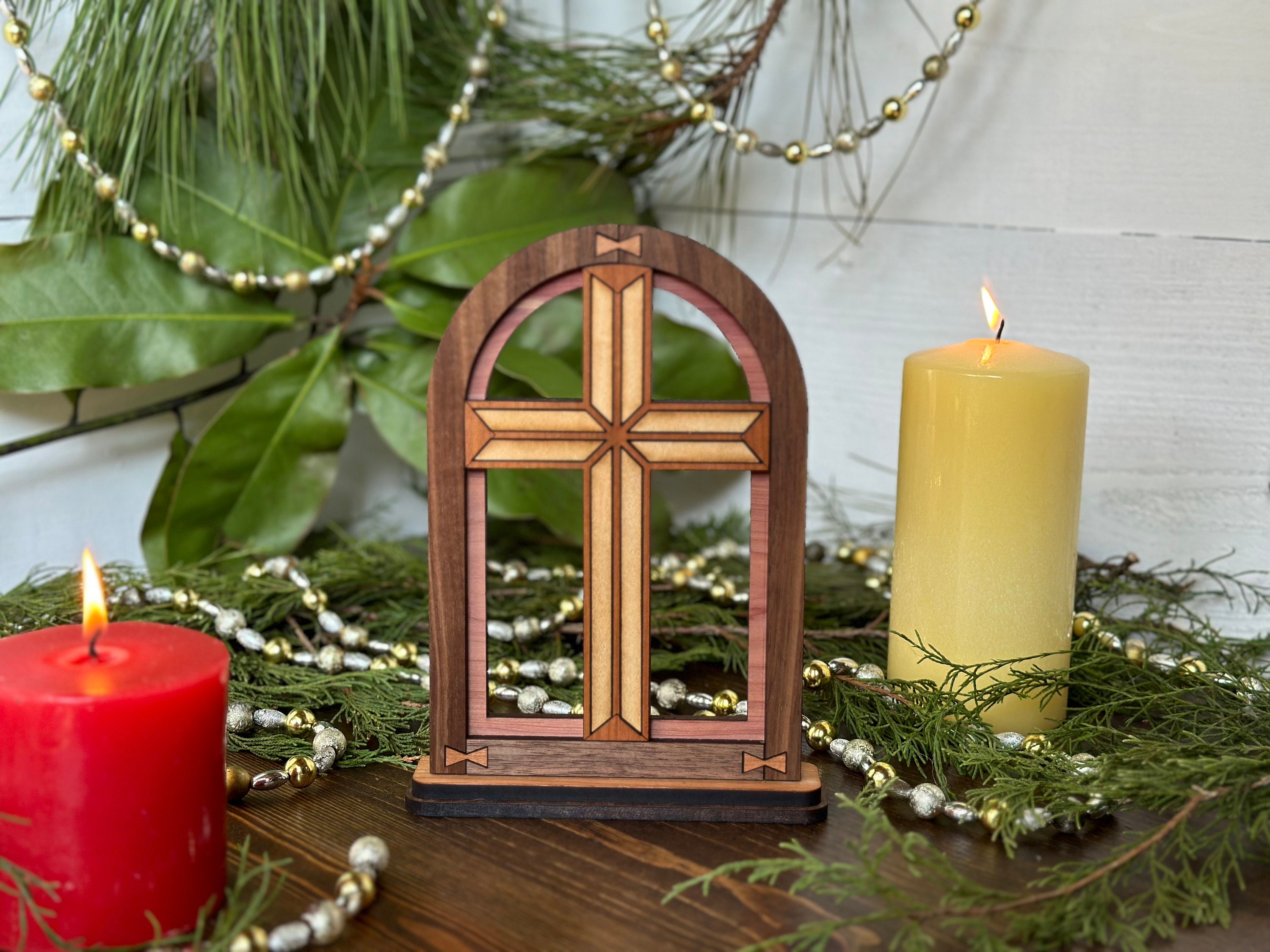 Cross Decor Wood Cross Mantel Decor Cross Table Decor Cross Shelf ...