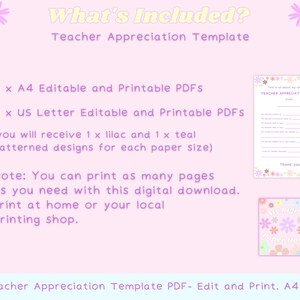 Teacher Appreciation Week All About My Teacher Questionnaire, Printable ...