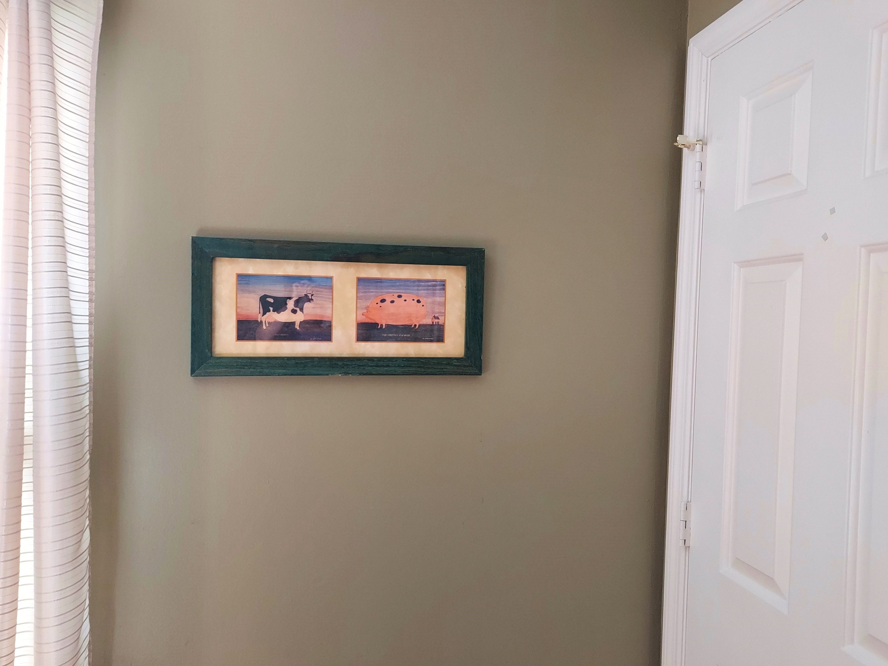 Vintage Martin Wiscombe Farmland Cow and Pig Framed Print - Etsy