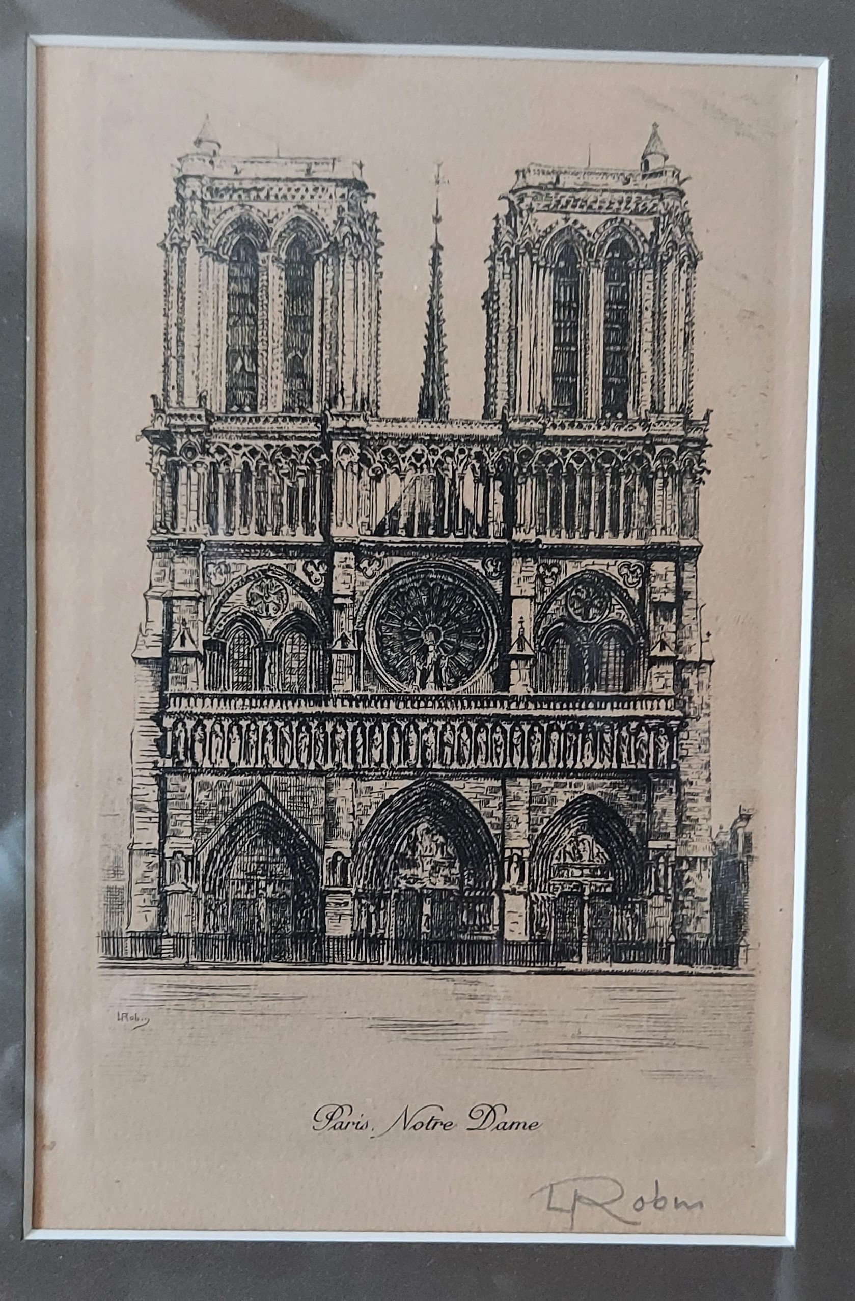 Antique Framed Leopold Robin French Lithograph - Etsy