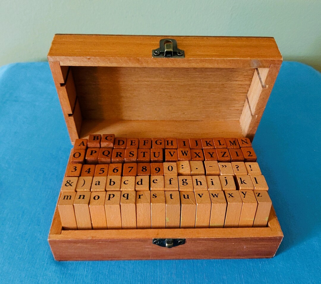 Studio Series Letterpress Stamp Set - Etsy
