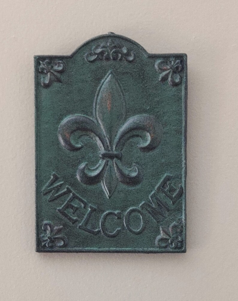 Cast Iron Welcome Sign - Etsy