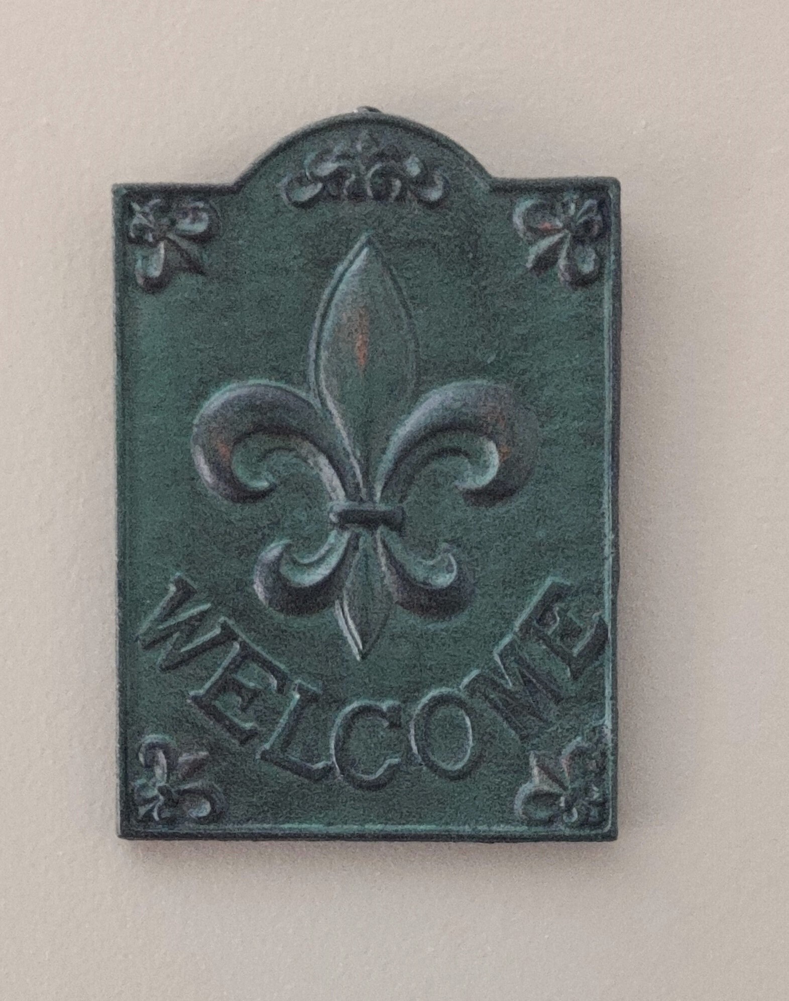 Cast Iron Welcome Sign - Etsy