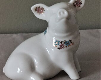 LENOX PIG Figurinesadie's Sunday Bestlenox - Etsy