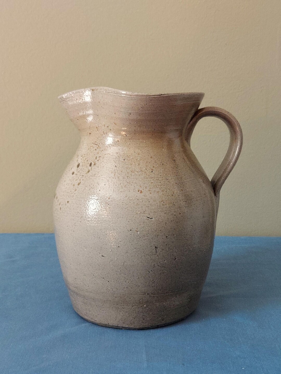Ohio Stoneware Salt Glazed Pitcher - Etsy